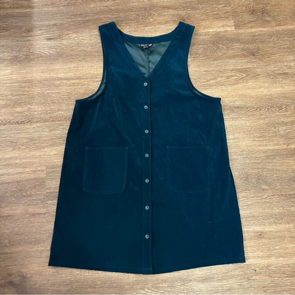 Eric Charles | Dresses | Dark Green Velvetlike Dress With Pocketsbrand ...